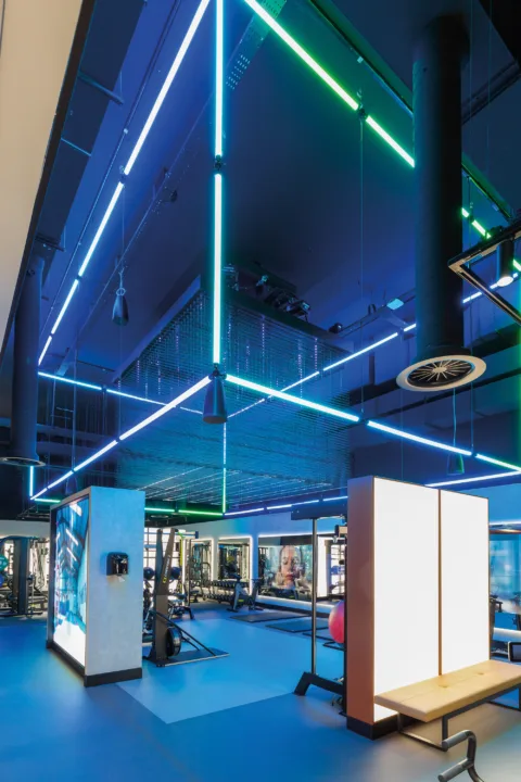 Award-winning, hi-tech, gym for The Hut Group's headquarters - Solus