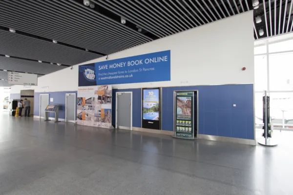 Large format tiles at Nottingham Train Station - Solus